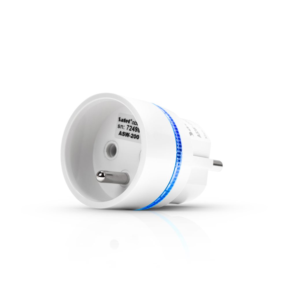 ASW-200 E-W (Smart Plug E-W) Inteligentna wtyczka, biała, gniazdo typu ...